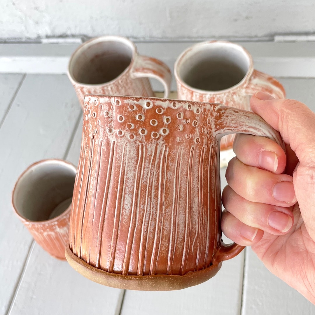 Handmade Mugs, Handcrafted Mugs, Textured Mugs - Etsy