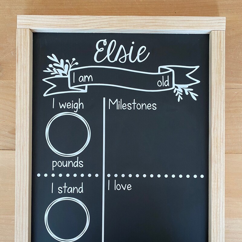 Baby Chalkboard - Etsy