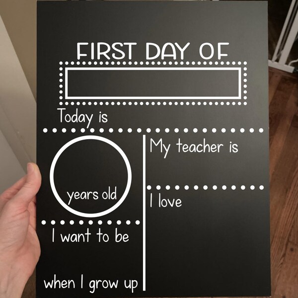 Frameless Chalkboard - Etsy
