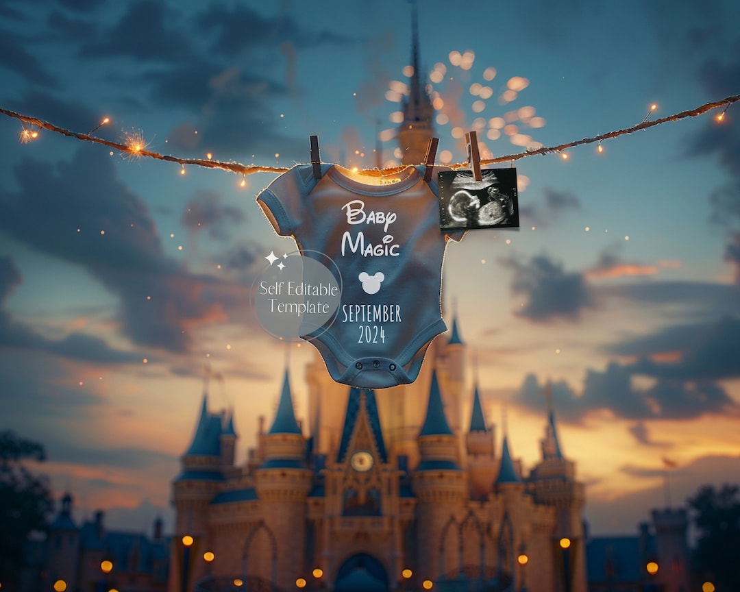 Digital Magic Pregnancy Announcement, Magical Mouse Gender Neutral Baby ...