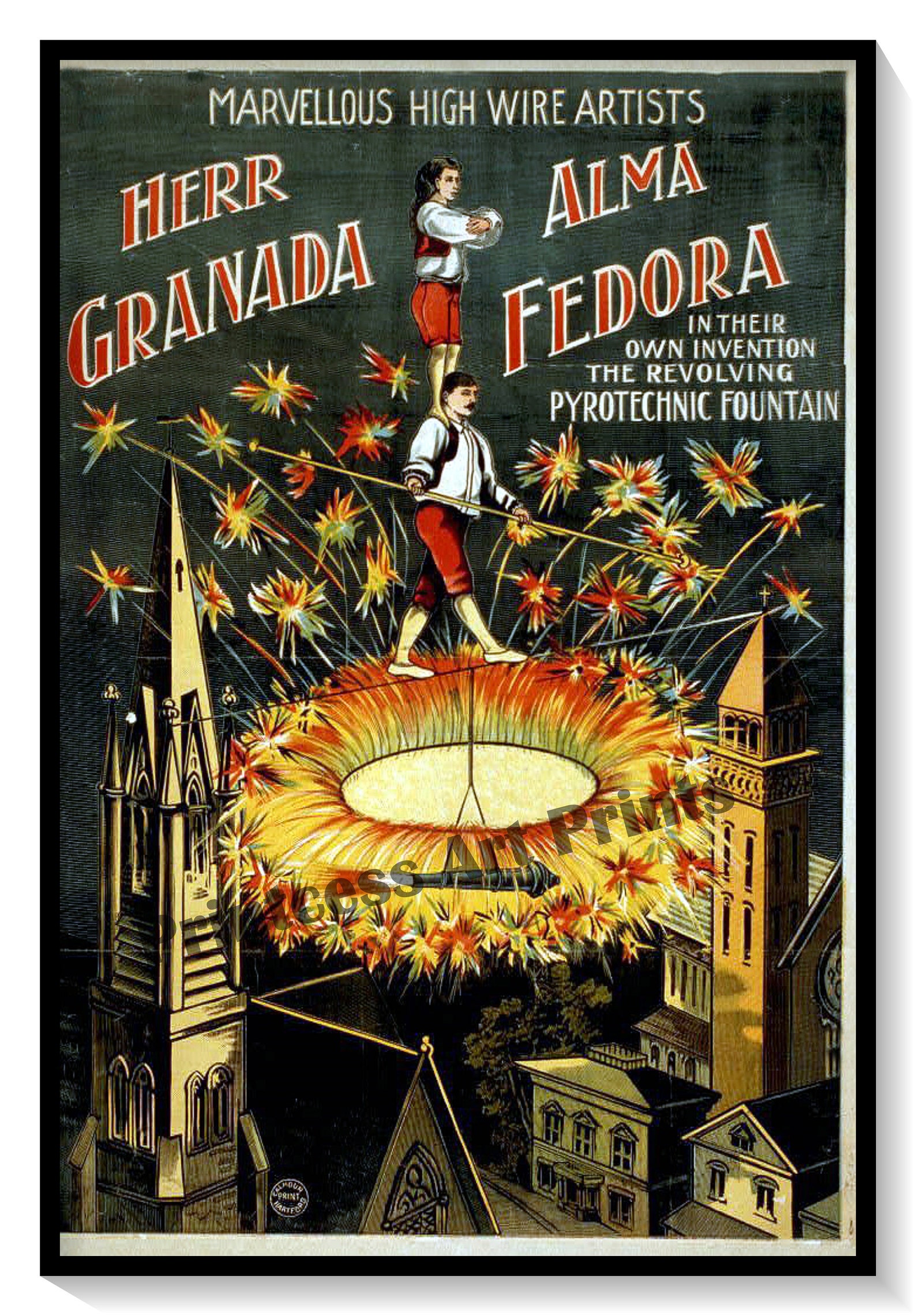 Collector's Set 12 Prints of Assorted Vintage Circus Advertising ...
