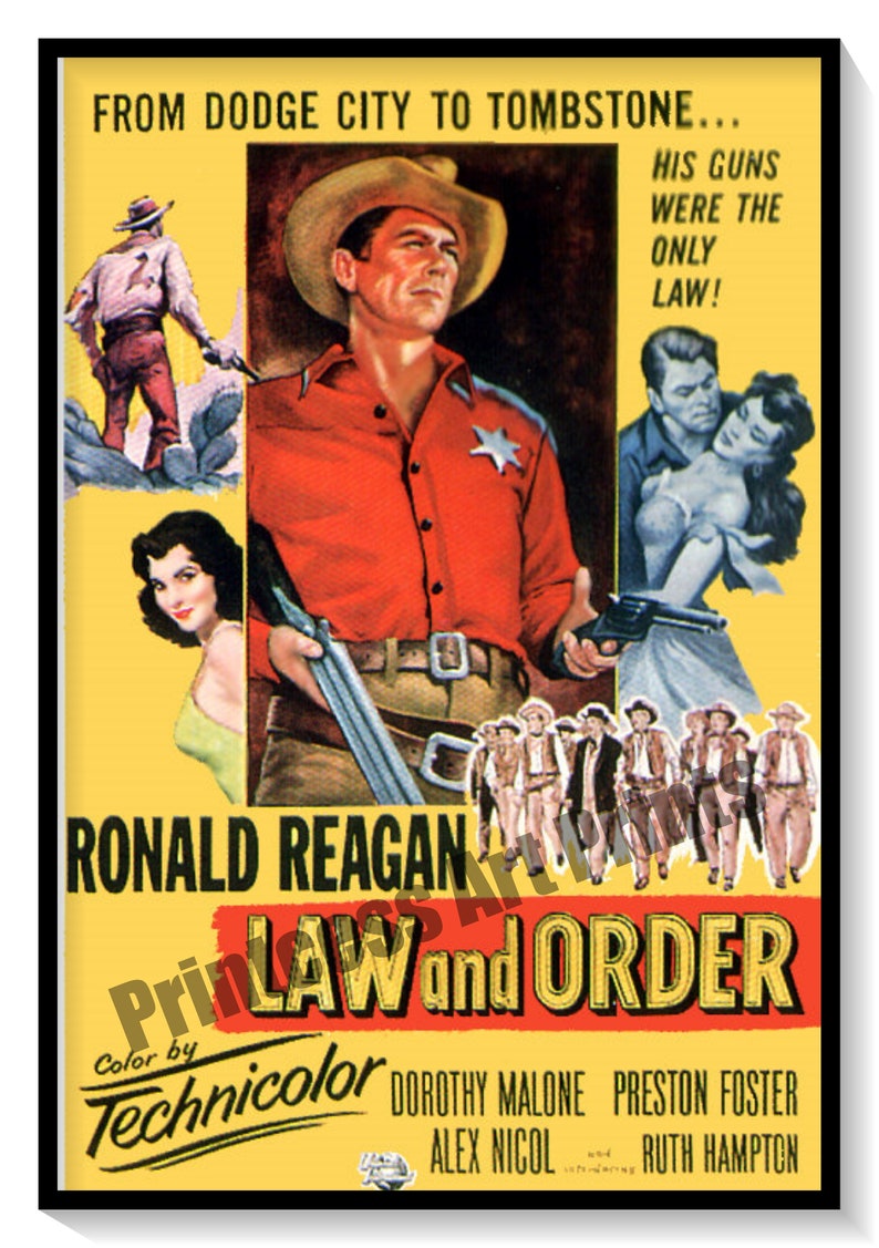 Wild Old West, Movie Poster Prints, Westerns, Peck, Reagan - Etsy