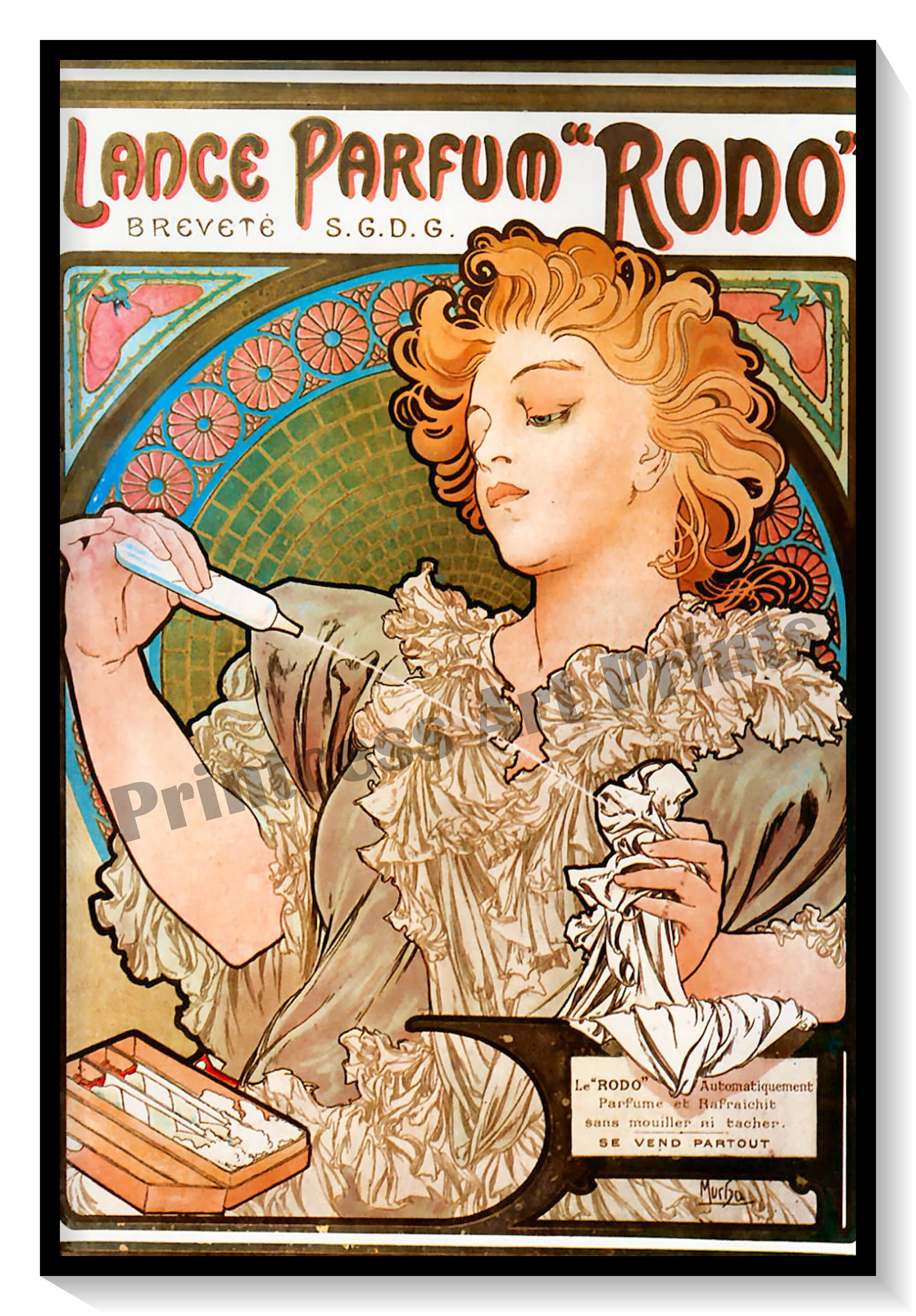 Alphonse Mucha Art Noveau Art Deco Vintage French Poster Ads Set of 3 ...