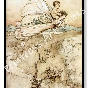 Arthur Rackham Midsummer's Night Illustrations Set of 8 Art Prints ...