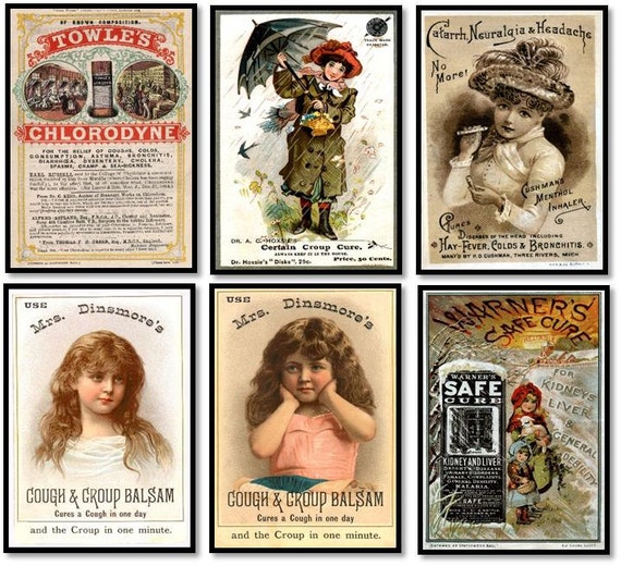 Antique Medicine Cures Ads Vintage Ads Set of 6 Art Prints - Etsy