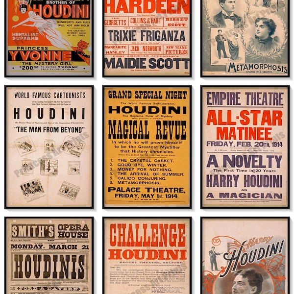Vintage Magic Poster - Etsy