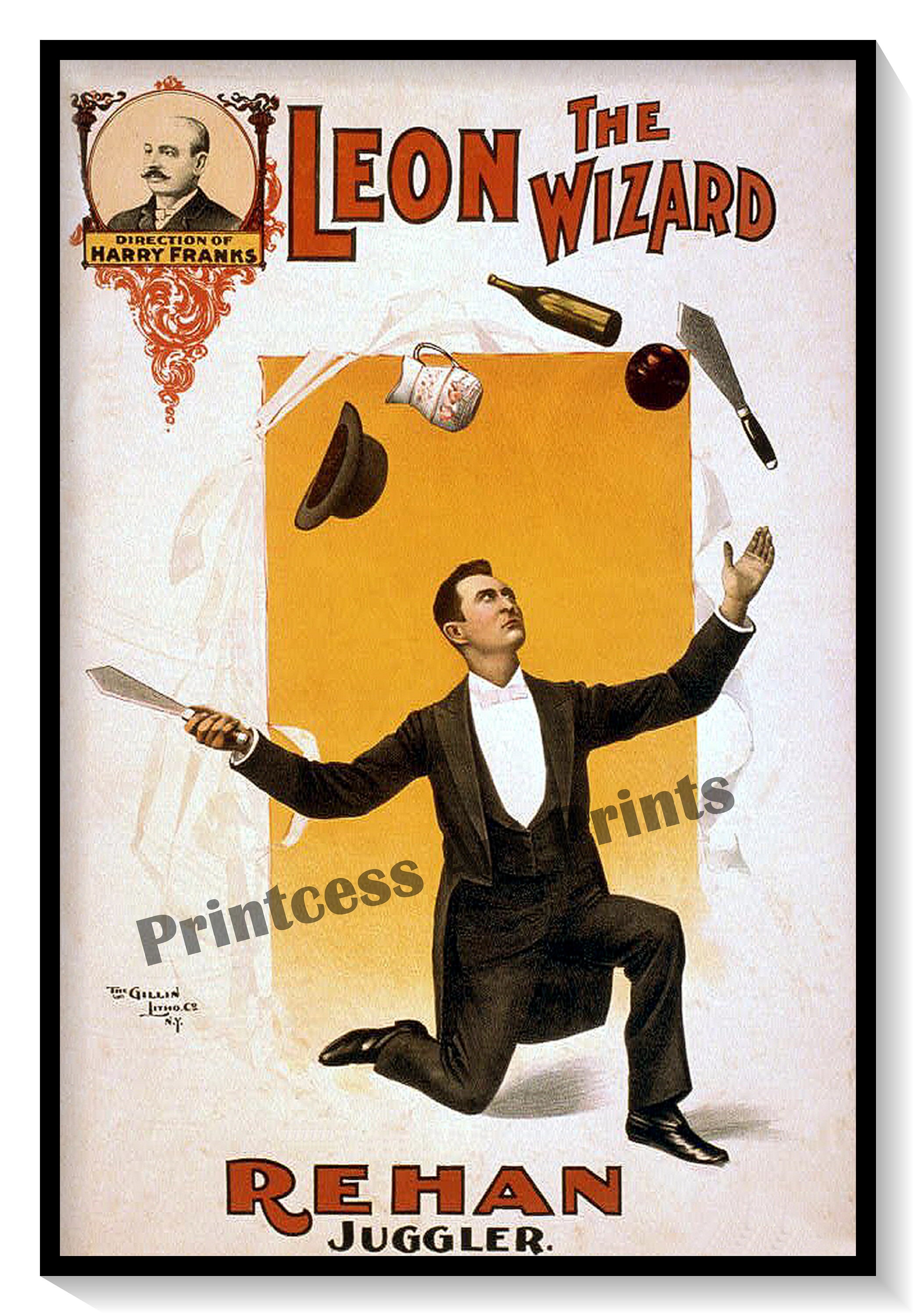 Collector's Set 12 Prints of Assorted Vintage Circus Advertising ...