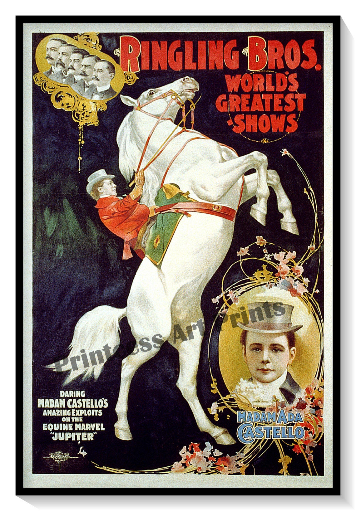 Collector's Set 12 Prints of Assorted Vintage Circus Advertising ...