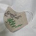 Literary Face Mask - Shakespeare - Floral - 100% Premium Cotton With ...
