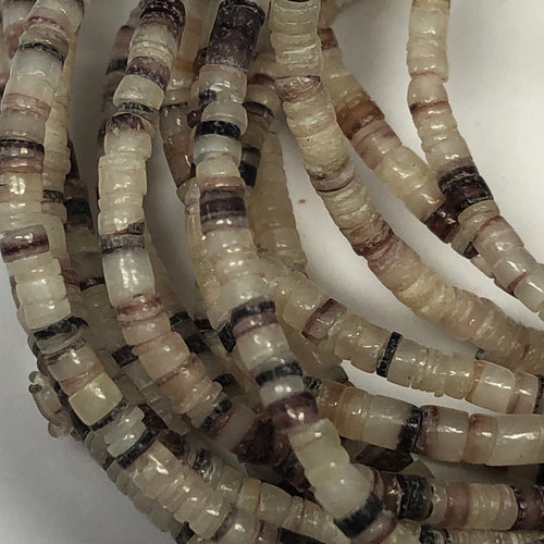 Pink Mosaic Luanos Shell Heishi Beads. 24 Strands of - Etsy