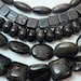 Antique Black Jasper Gemstone Beads. Full 15" Strand of Black and Brown ...