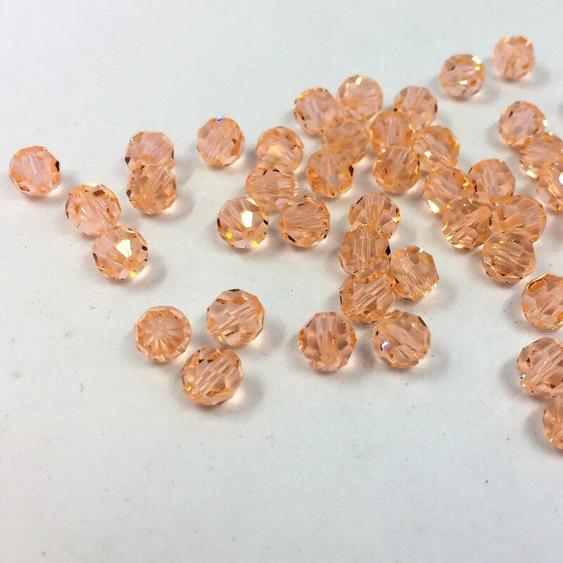 Peach Swarovski Crystals - Etsy