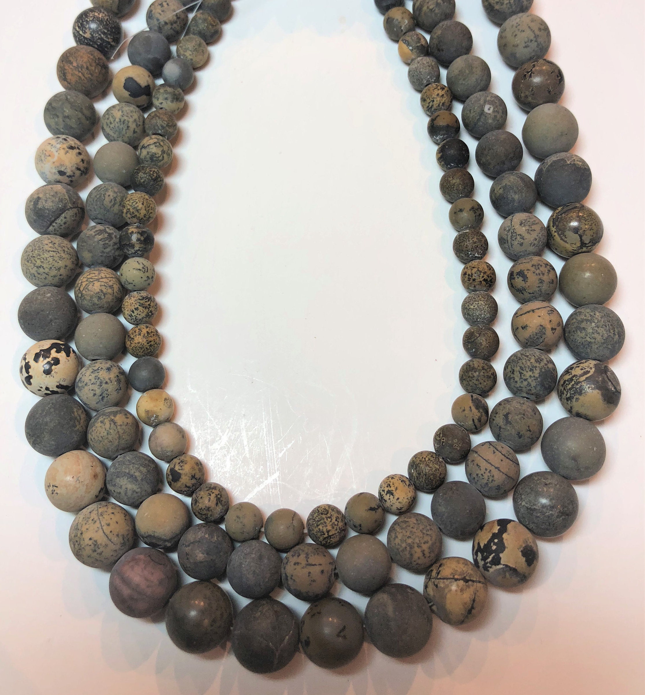 Matte Artistic Jasper Gemstone Beads Available in 6 8 or - Etsy