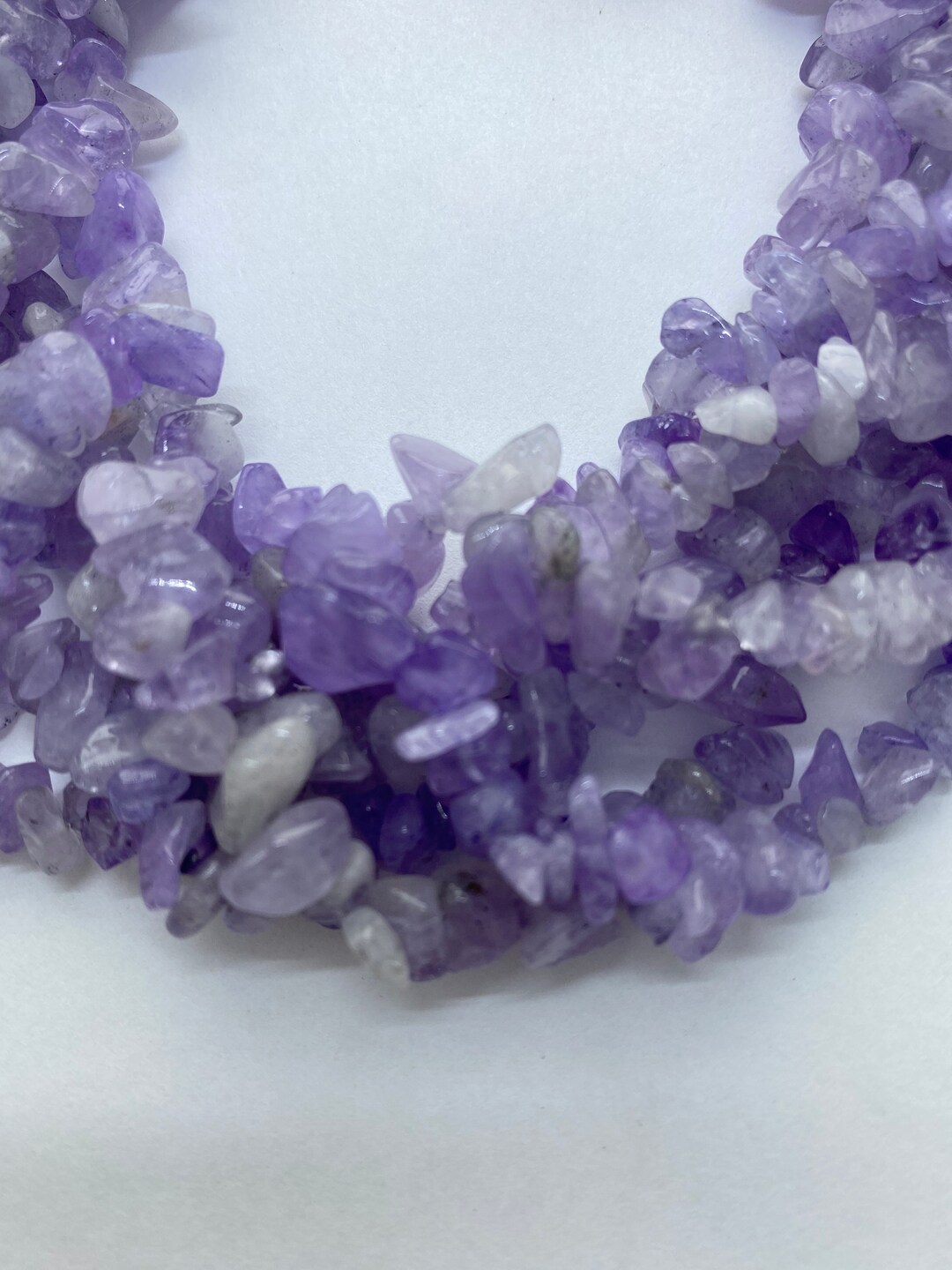 Cape Amethyst Chip Gemstone Beads. 36” Strand of Cape Amethyst Chip ...