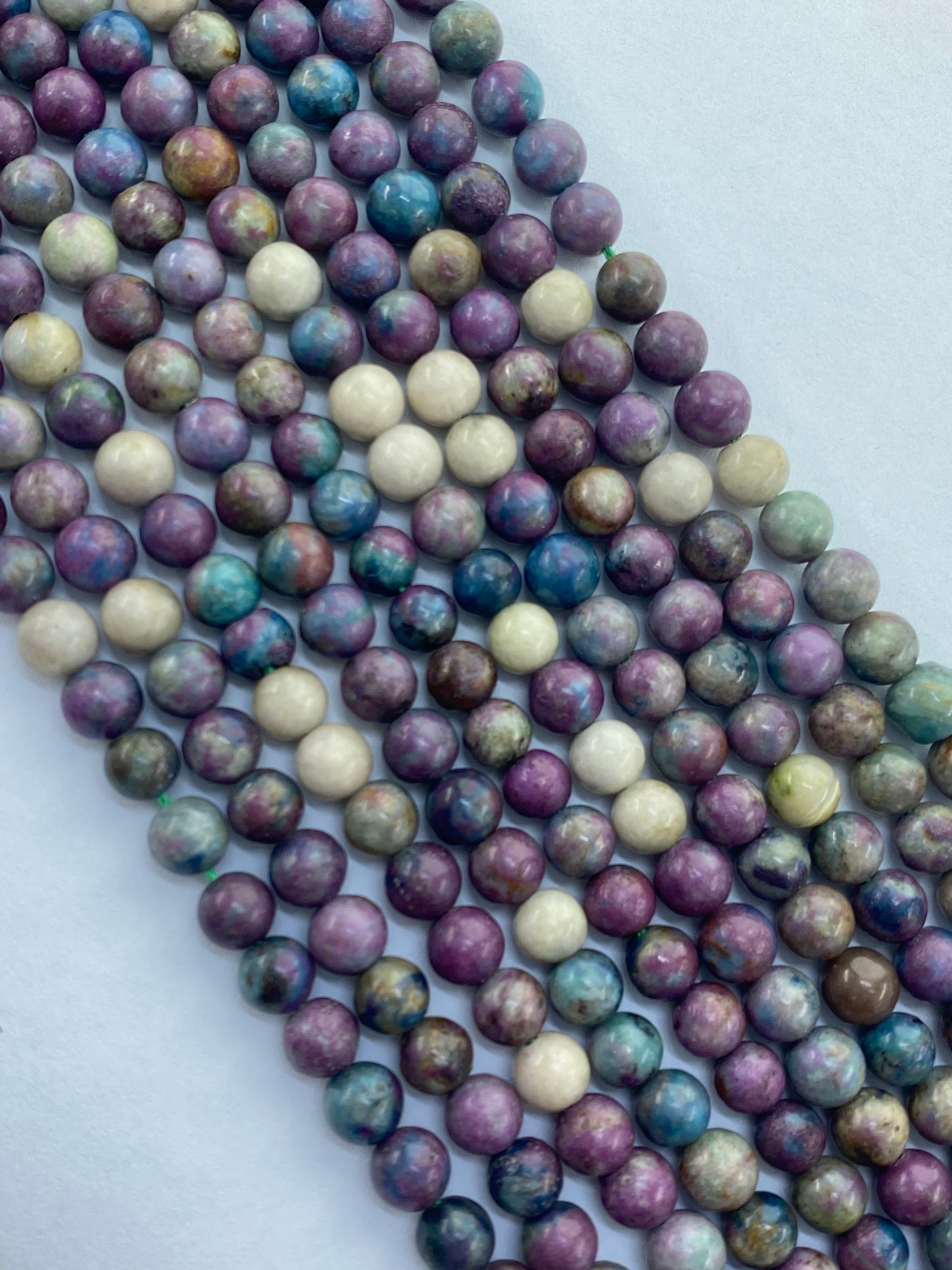 6mm Ruby in Fuschite Gemstone Beads. 15 strands of round | Etsy