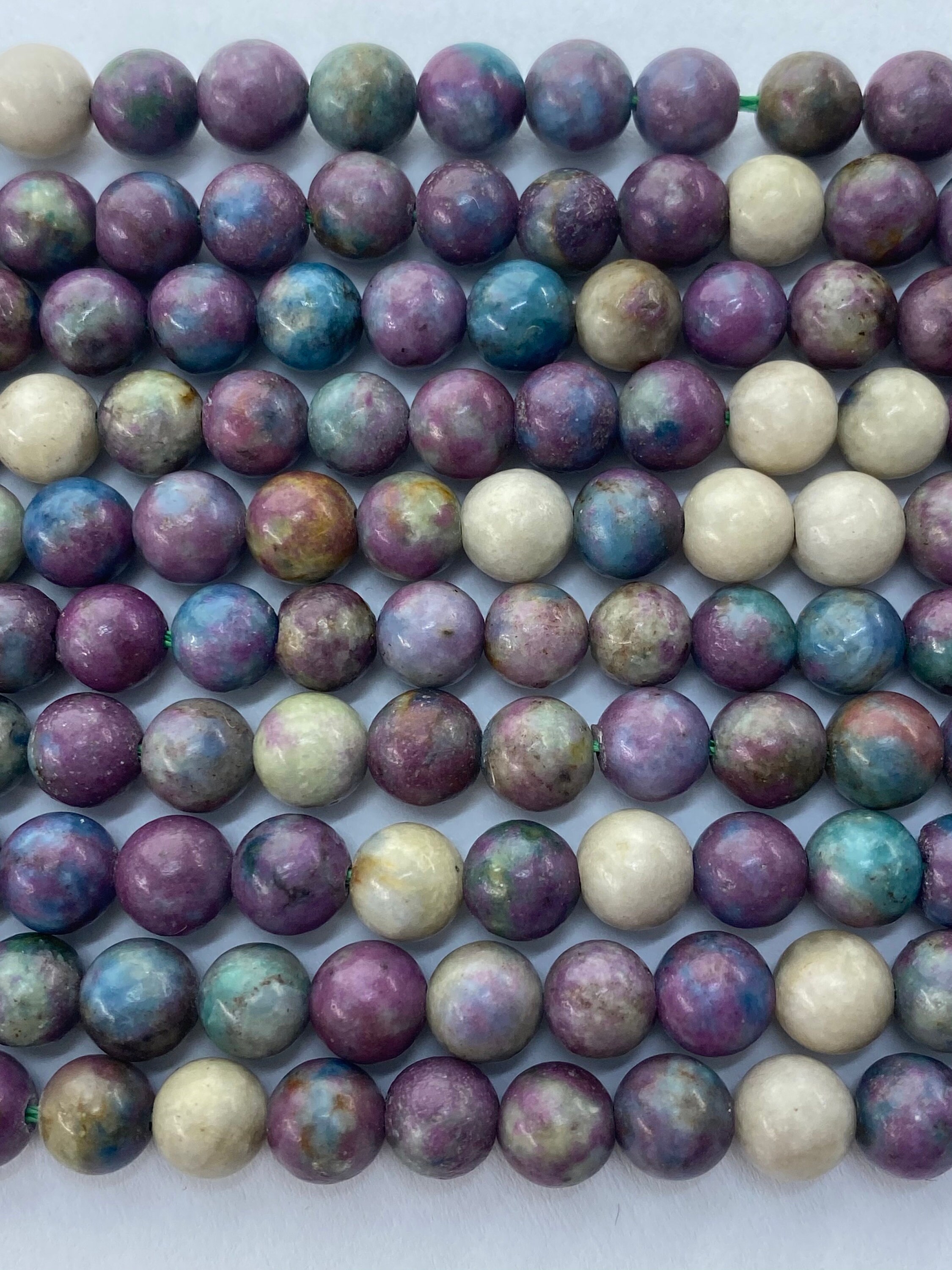 6mm Ruby in Fuschite Gemstone Beads. 15 strands of round | Etsy