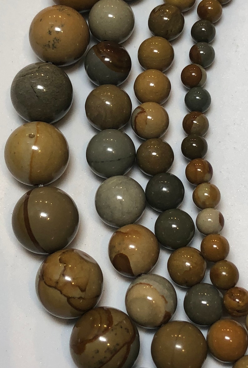 Wild Horse Jasper Gemstone Beads. Full 15 Strand of | Etsy