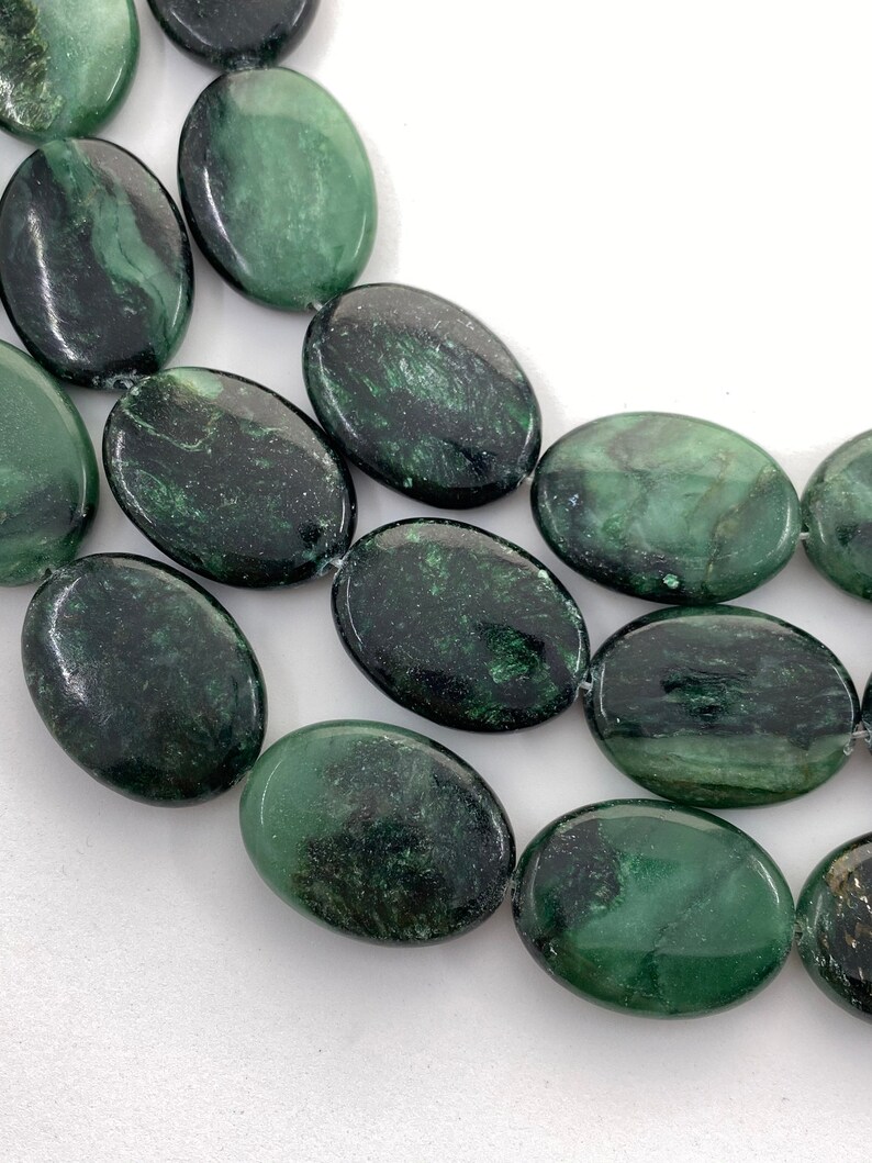 North Burma green Mawsitsit Jade-albite gemstone beads. Full | Etsy