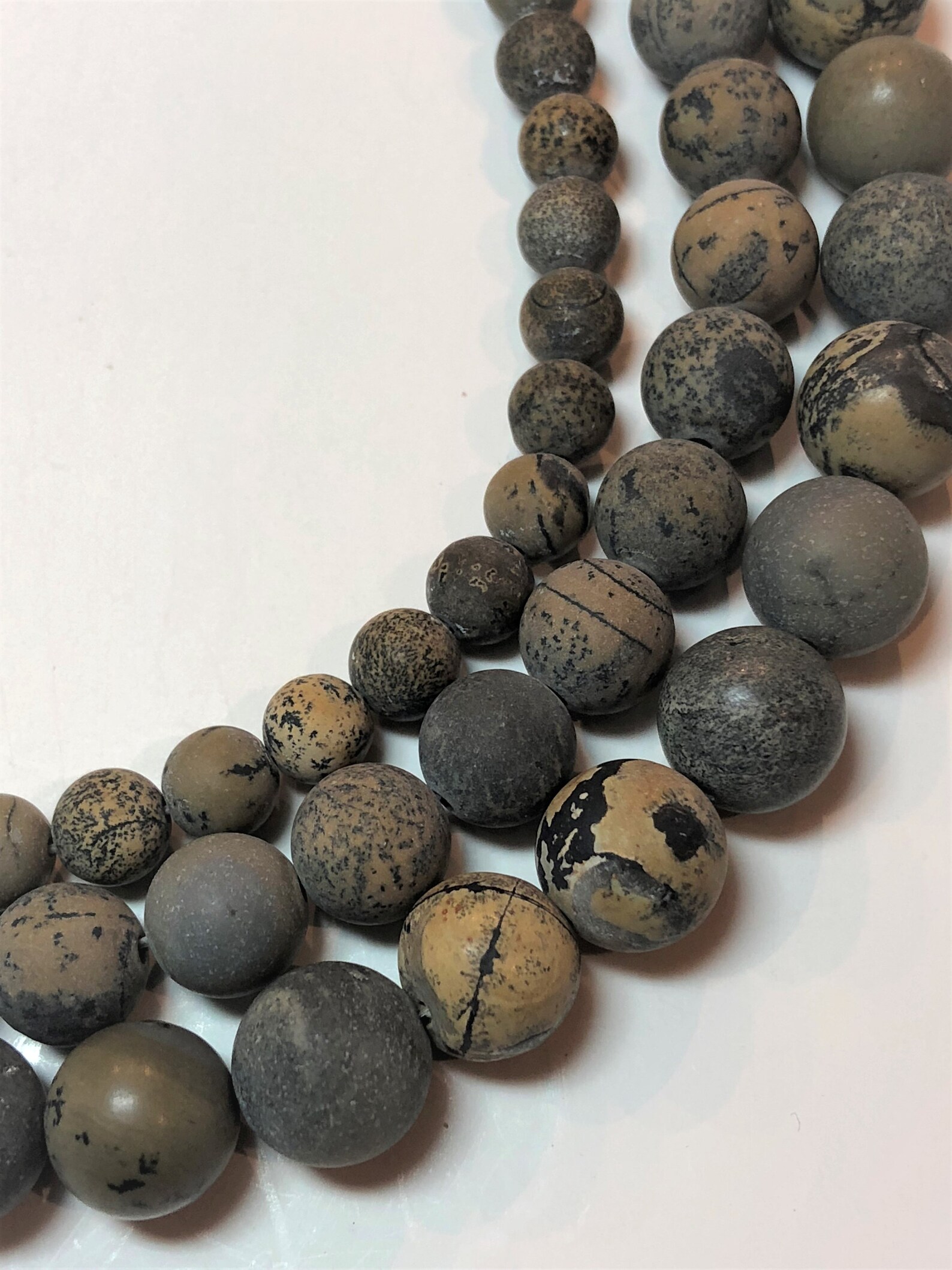 Matte Artistic Jasper Gemstone Beads Available in 6 8 or - Etsy