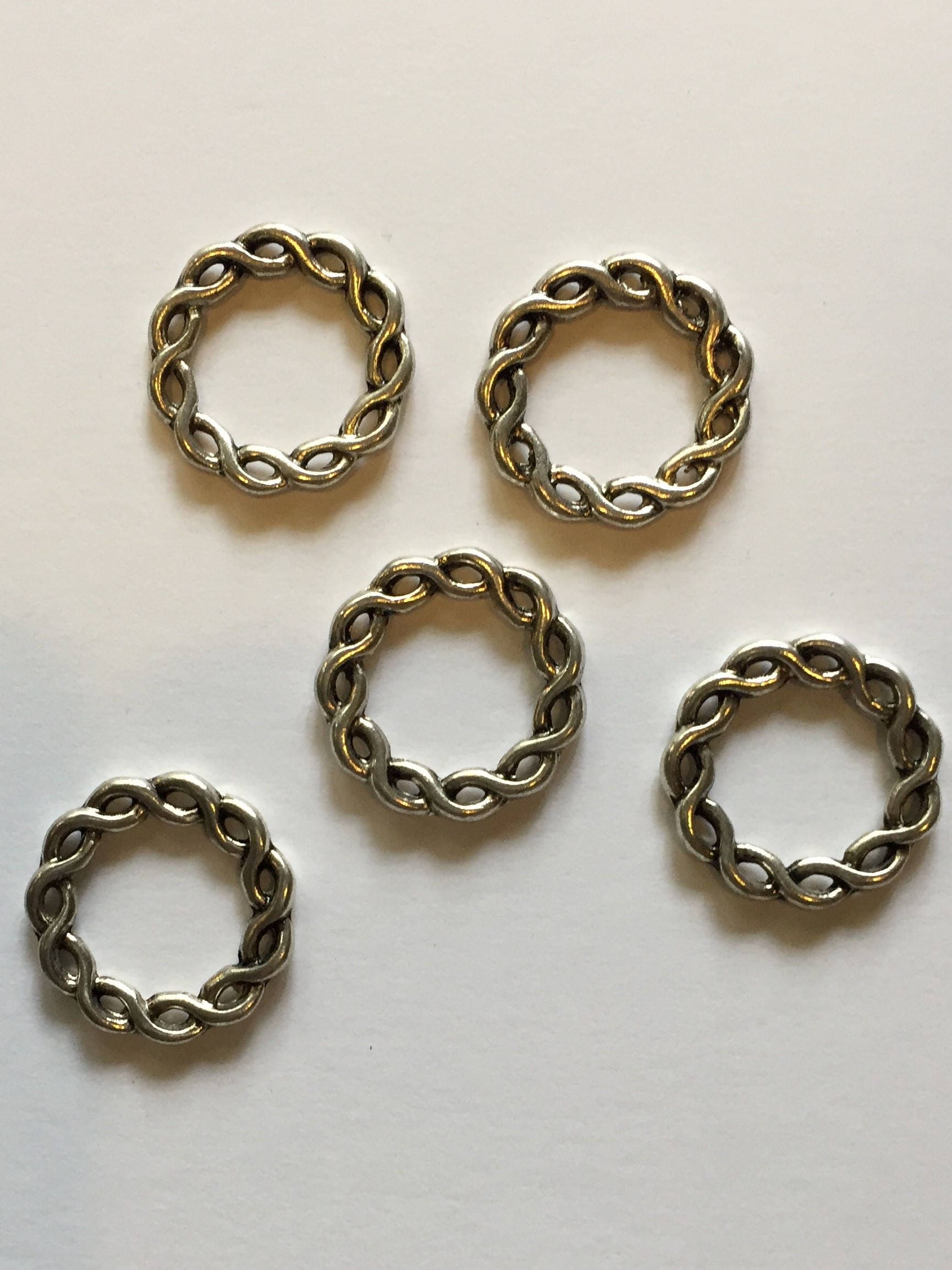 Braided Ring Component. 5 Pieces. 20mm in Diameter Antique - Etsy