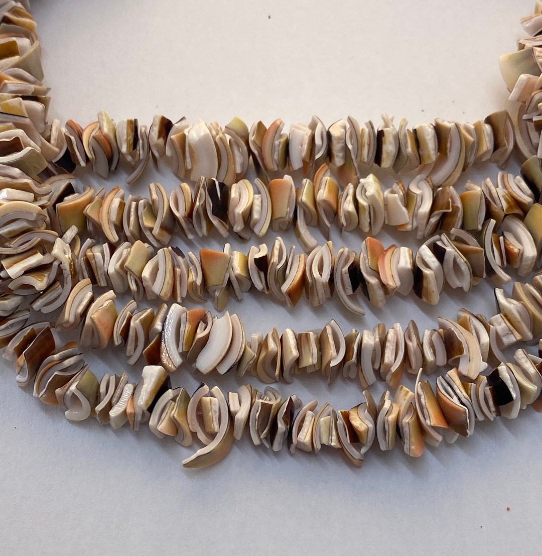 Pink Mosaic Luanos Shell Crazy Cut Beads. 16" Strands of 8-12mmm Dia ...