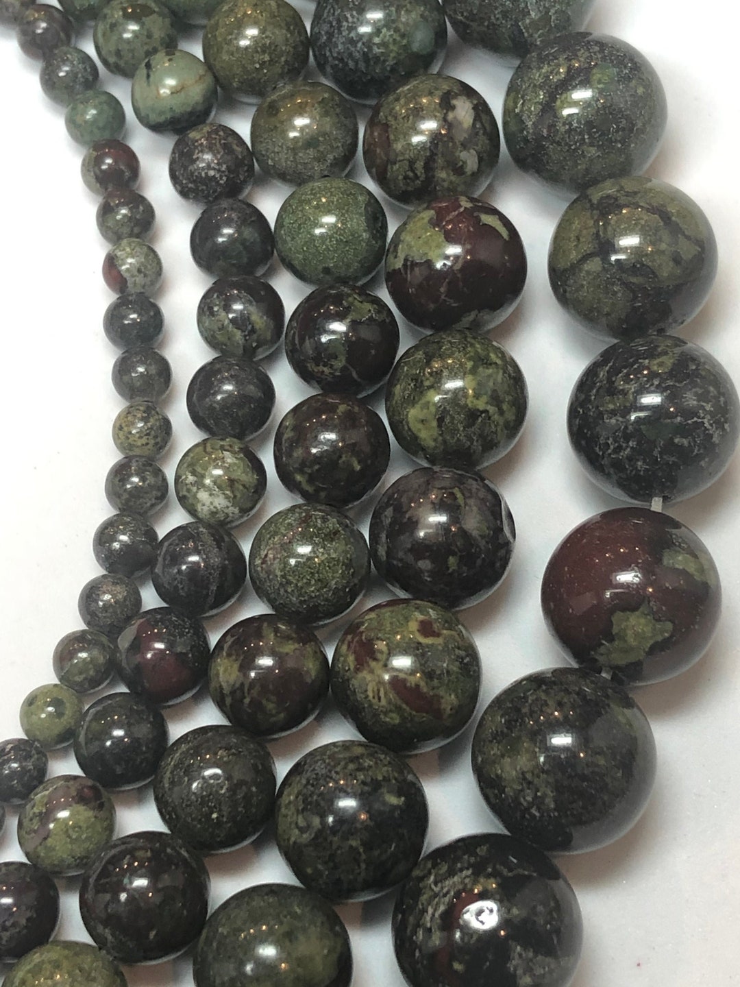 Dragon Stone Jasper. Form of South African Green Epidote That Forms ...