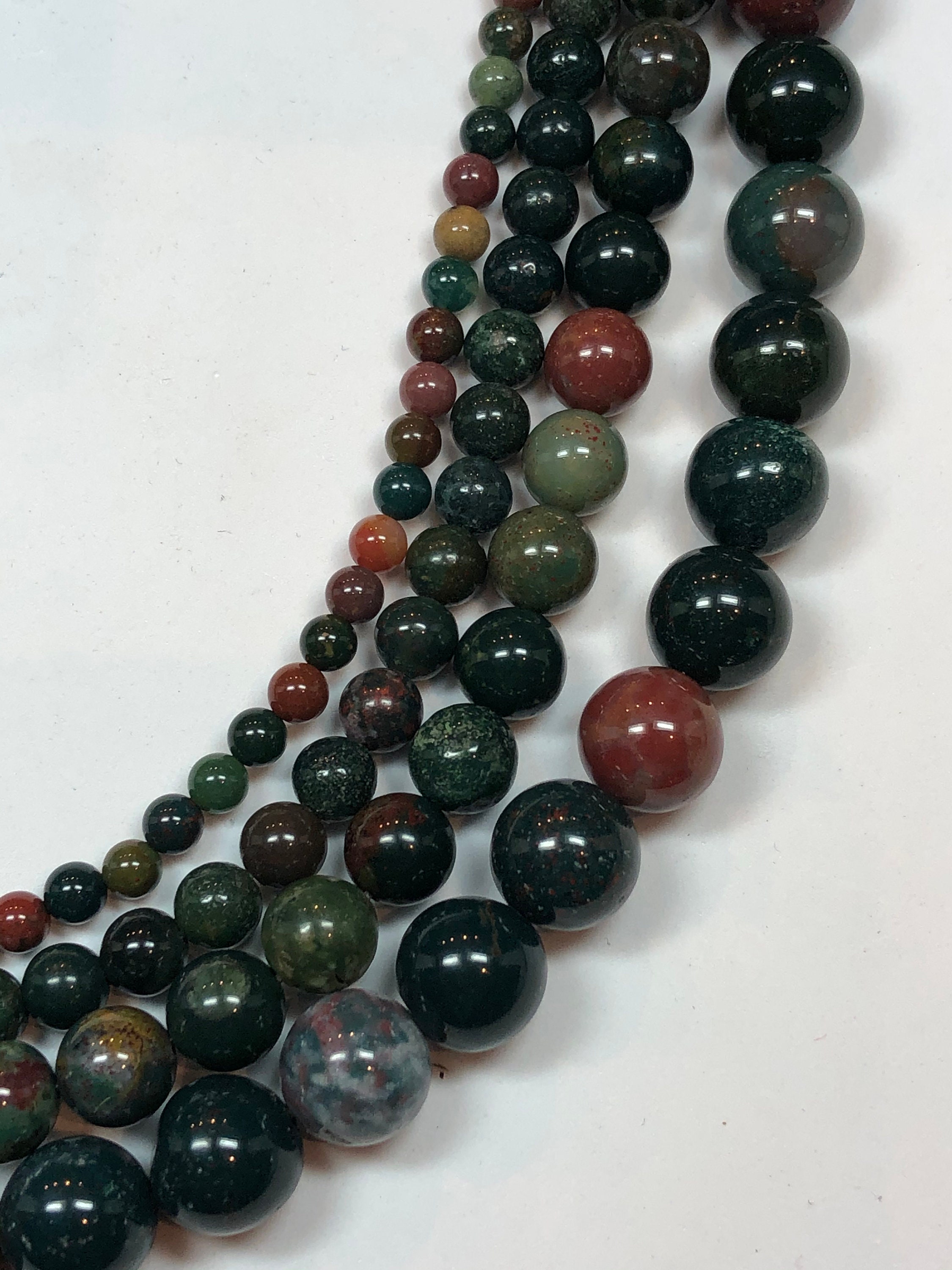 Rainbow Bloodstone Jasper. Dark Green Stone With Light Green - Etsy
