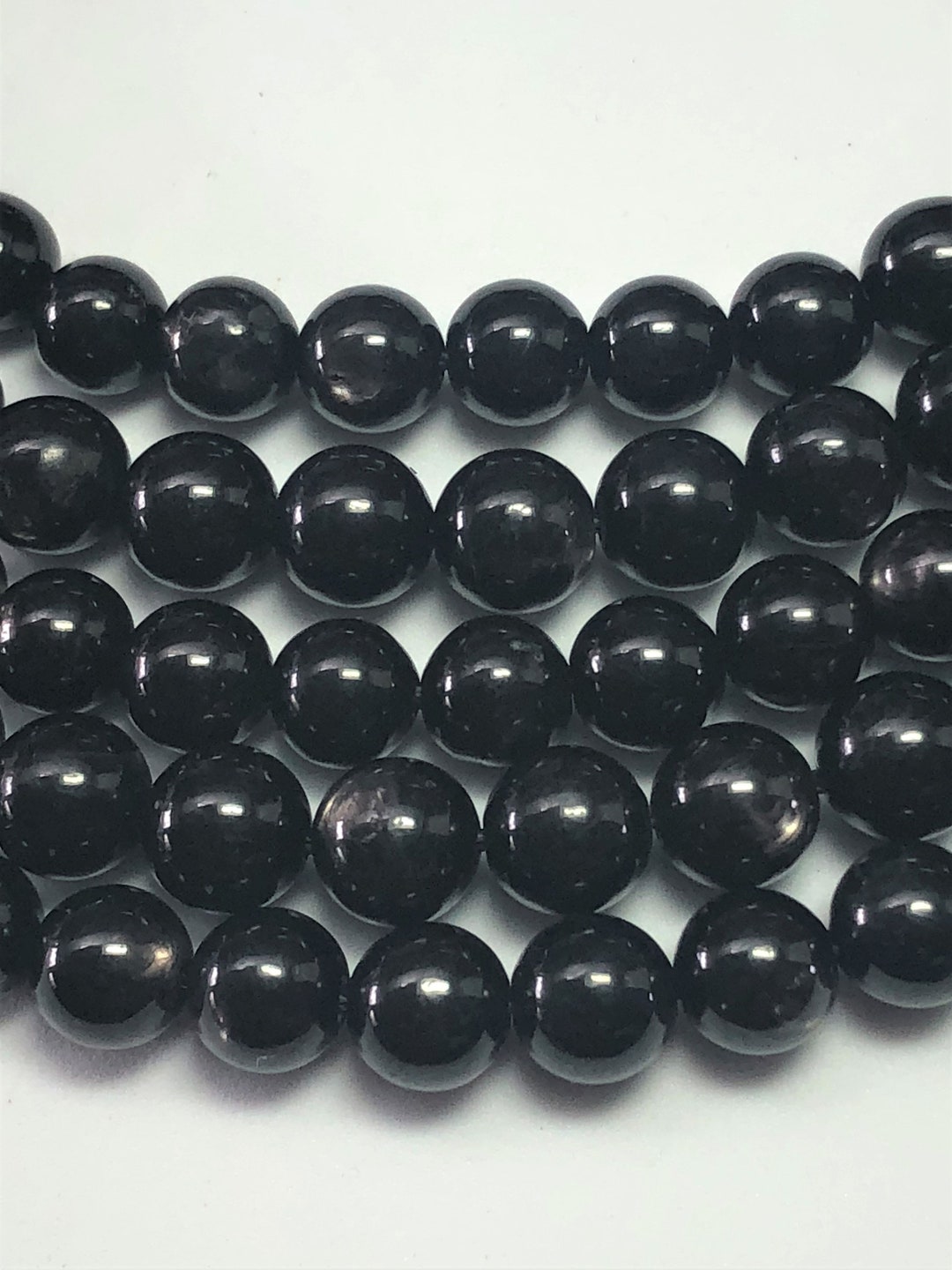 6mm Dark Brown Hypersthene Gemstone Beads. Full 15" Strand of AA/AAA ...