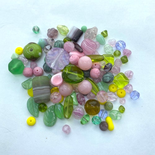 Czech Glass Bead Assortment. 50 Gram Mix of Contemporary - Etsy