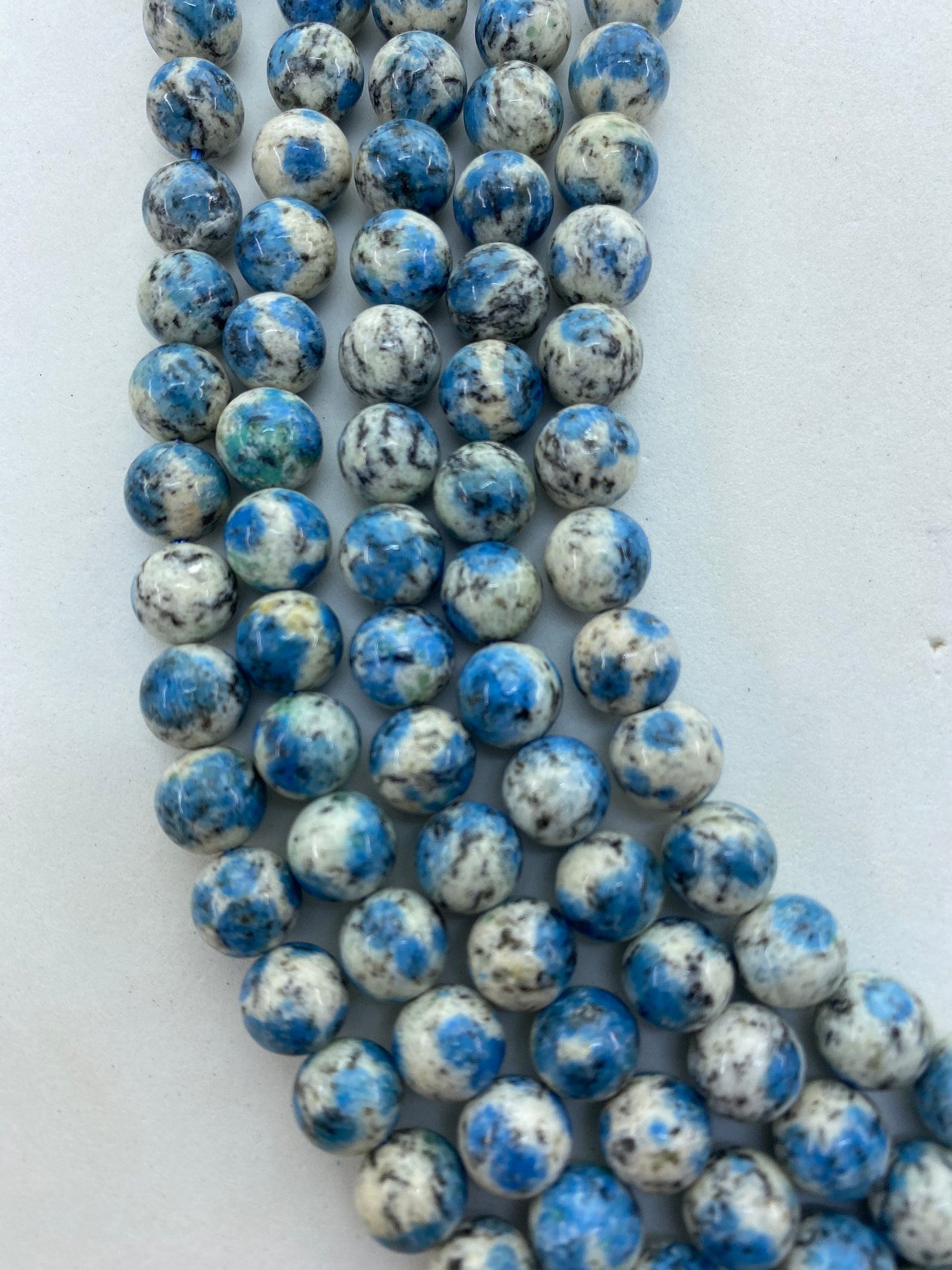 8mm Round K2 Gemstone Beads. 15” Strand, Approx 48 Beads. Found in ...