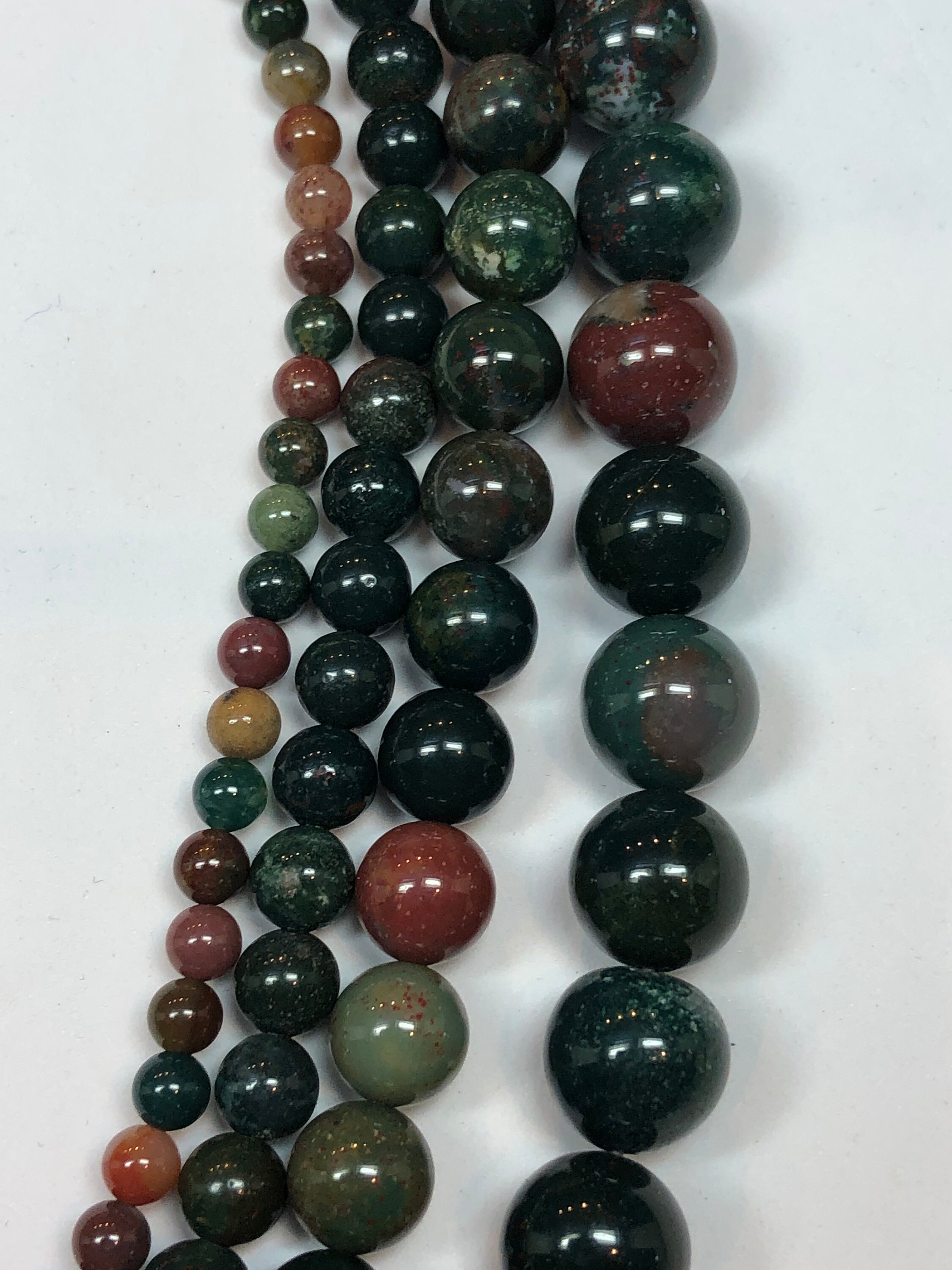 Rainbow Bloodstone Jasper. Dark Green Stone With Light Green - Etsy