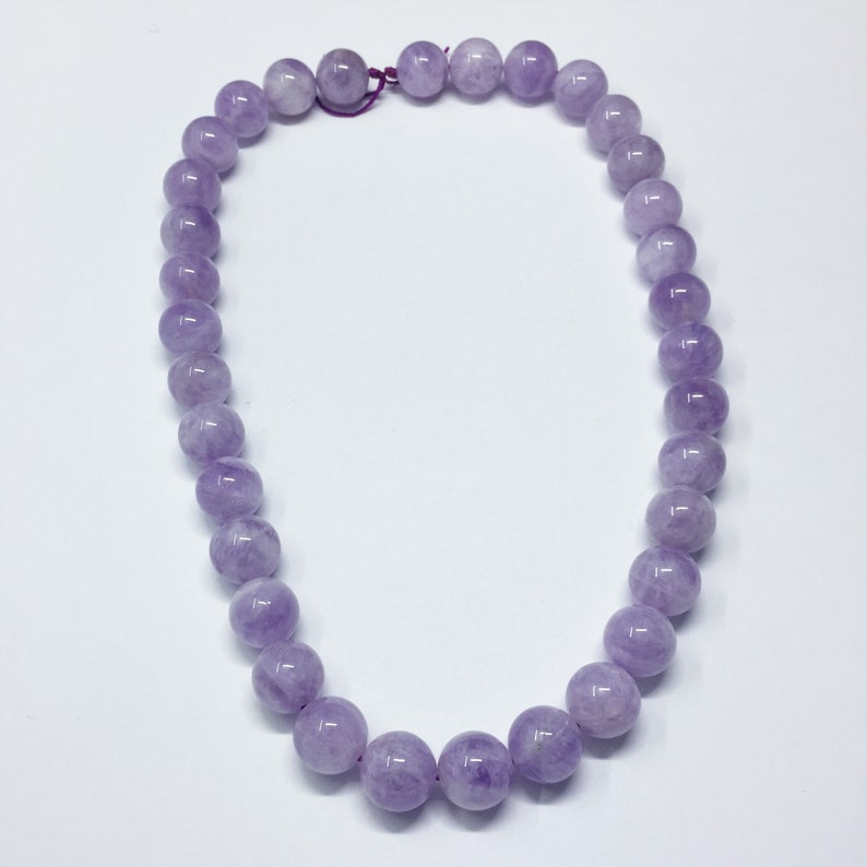 Cape Amethyst Gemstone Beads. 12mm round beads on 15 inch | Etsy
