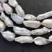 White 20-28mm Thick Stick Freshwater Pearl Beads. 16 Strand of Center ...