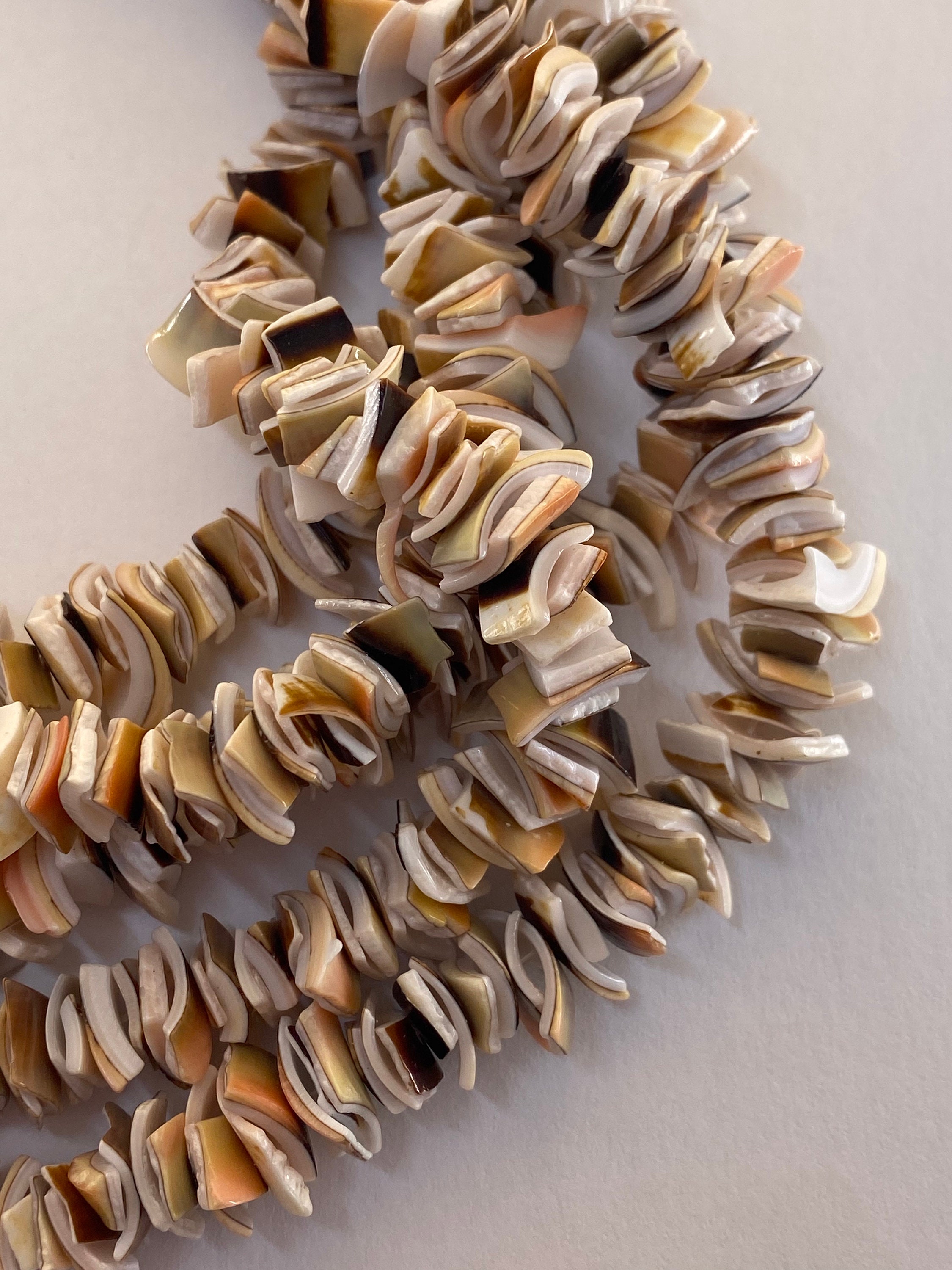 Pink Mosaic Luanos Shell Crazy Cut Beads. 16 Strands of - Etsy