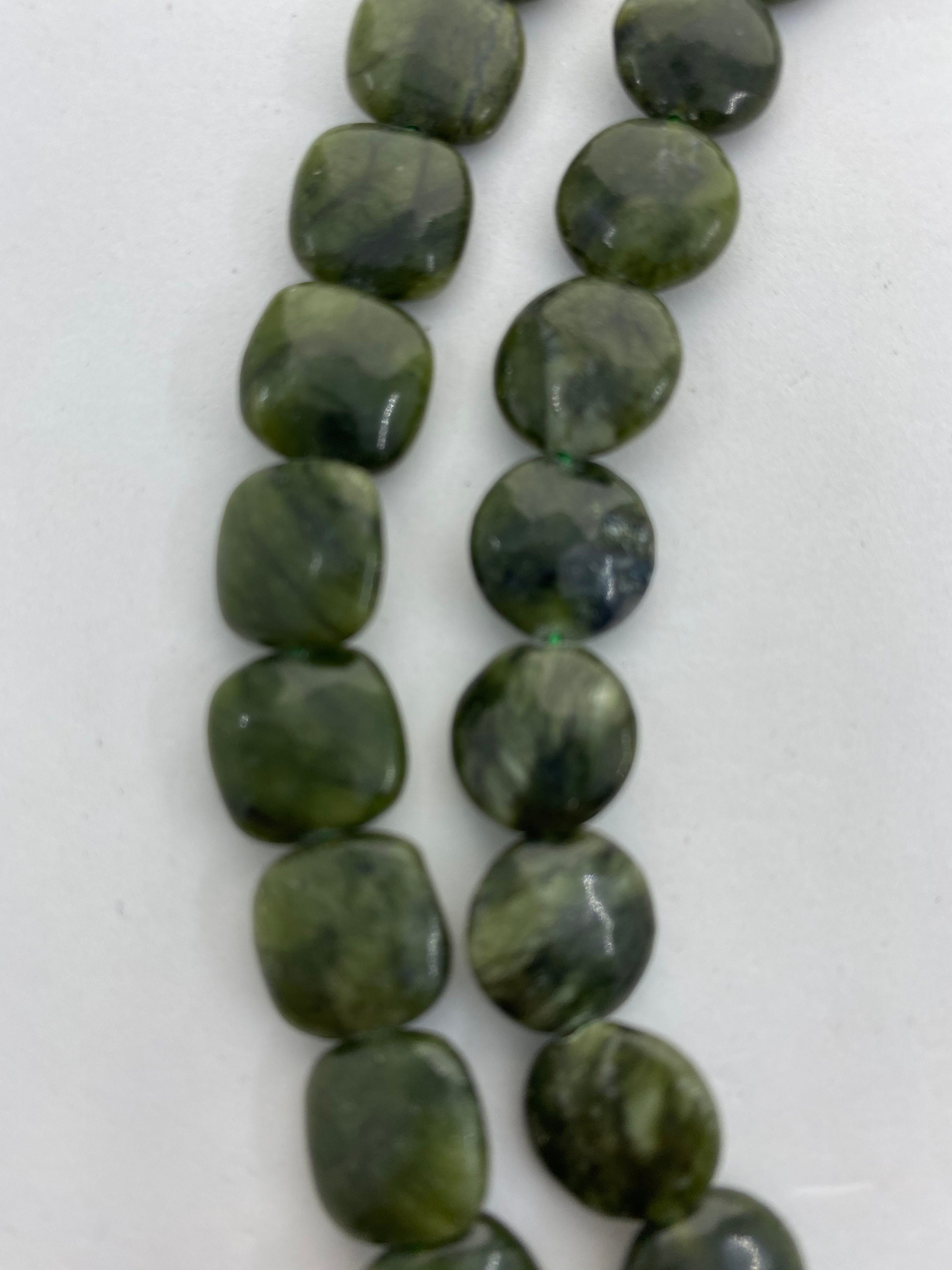 Chinese Jade Gemstone Beads available in 12mm coin and 12mm | Etsy