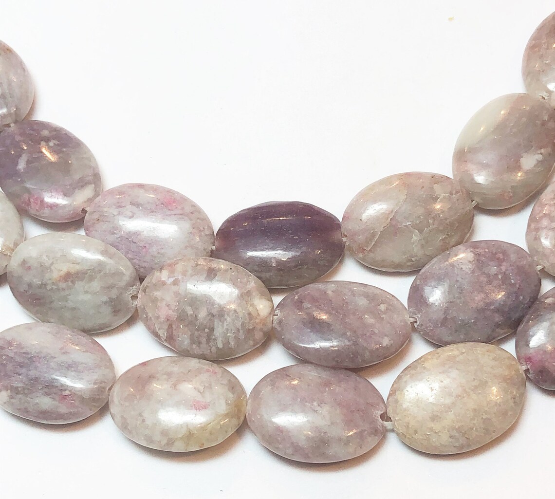 Natural Lilac Stone lavender Stone Gemstone Beads. Full - Etsy UK