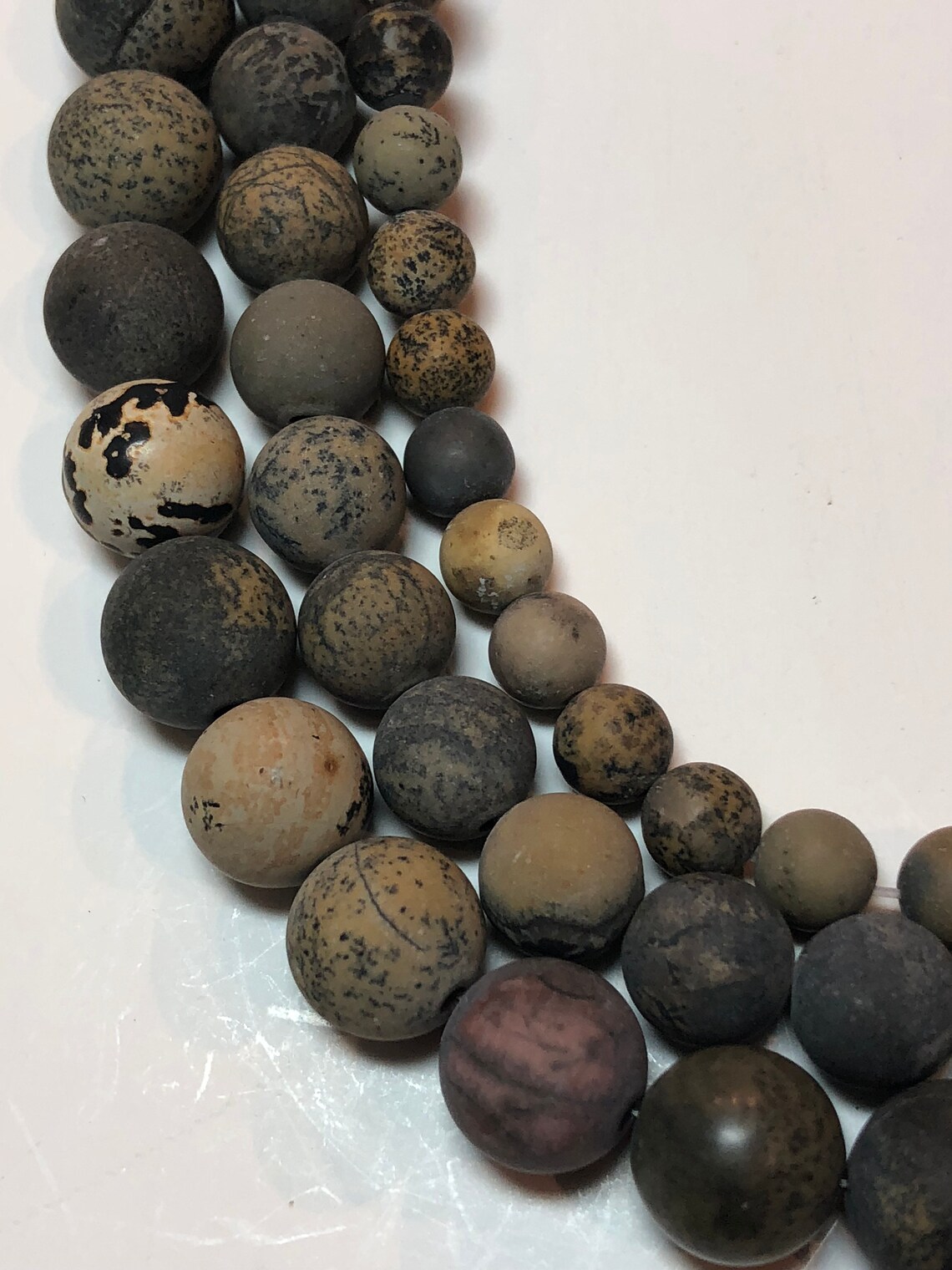 Matte Artistic Jasper Gemstone Beads Available in 6 8 or - Etsy