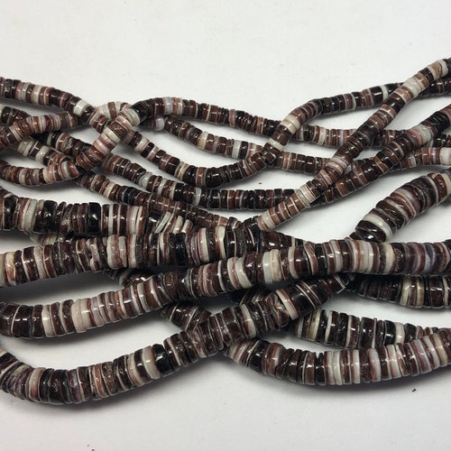Pink Mosaic Luanos Shell Heishi Beads. 24 Strands of - Etsy