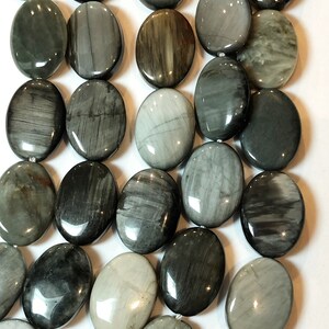 Eagle Eye 13x18mm Oval Gemstone Beads. Full 15" Strand of A/AA Grade ...