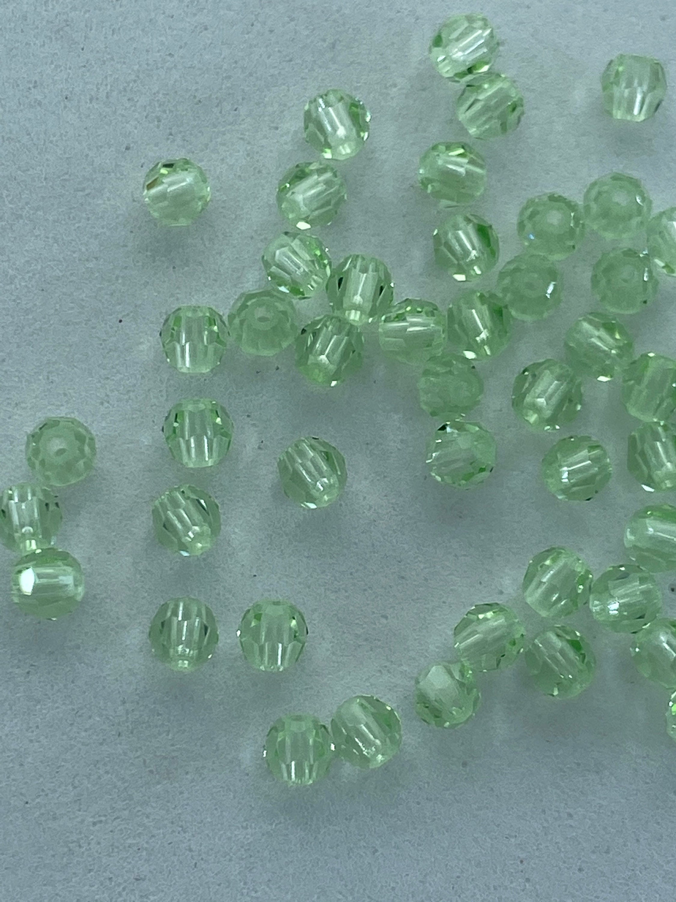 3mm Round Chrysolite SWAROVSKI® Crystal Beads 5000. Package | Etsy