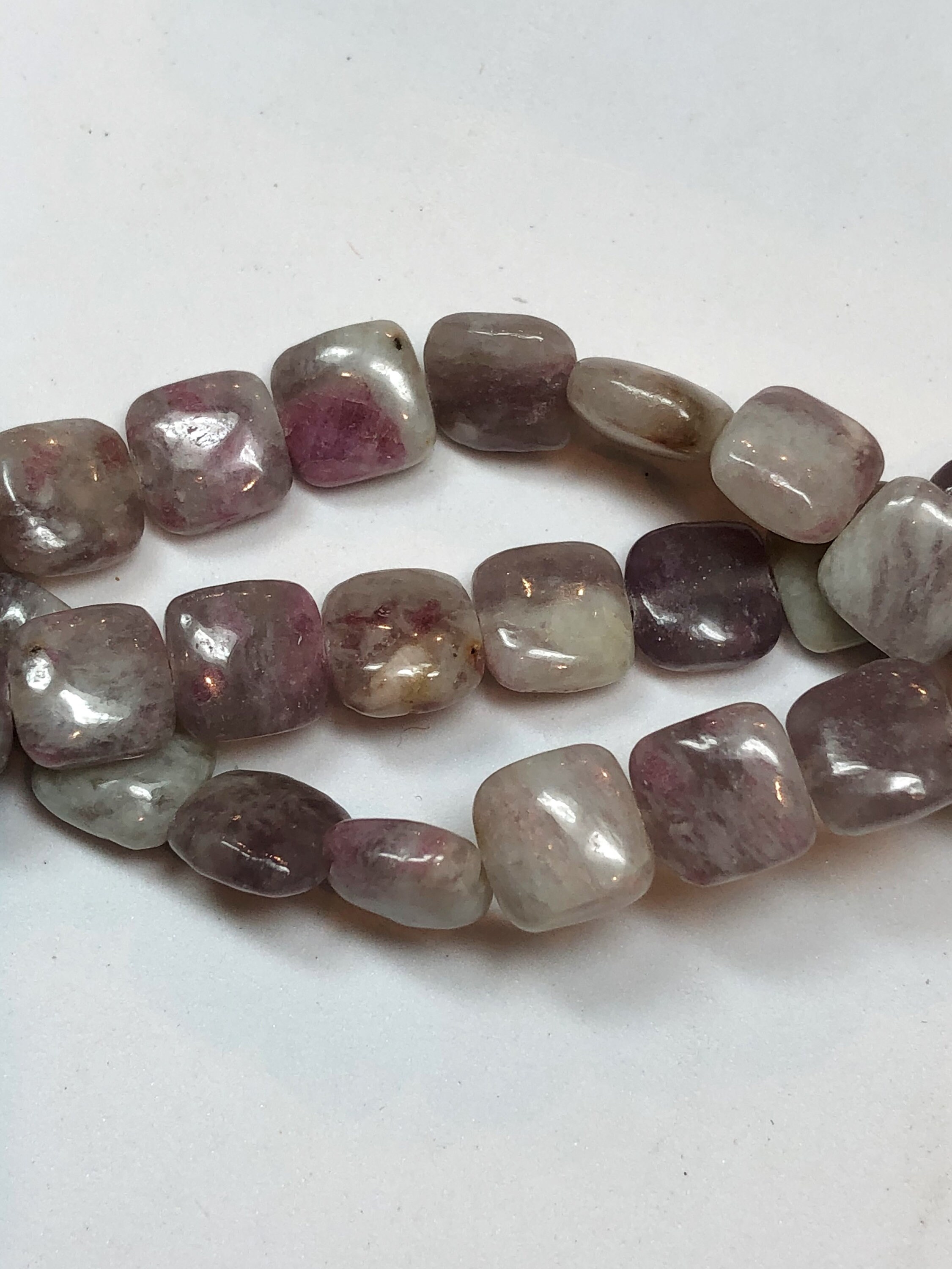 Natural Lilac Stone lavender Stone Gemstone Beads. Full - Etsy