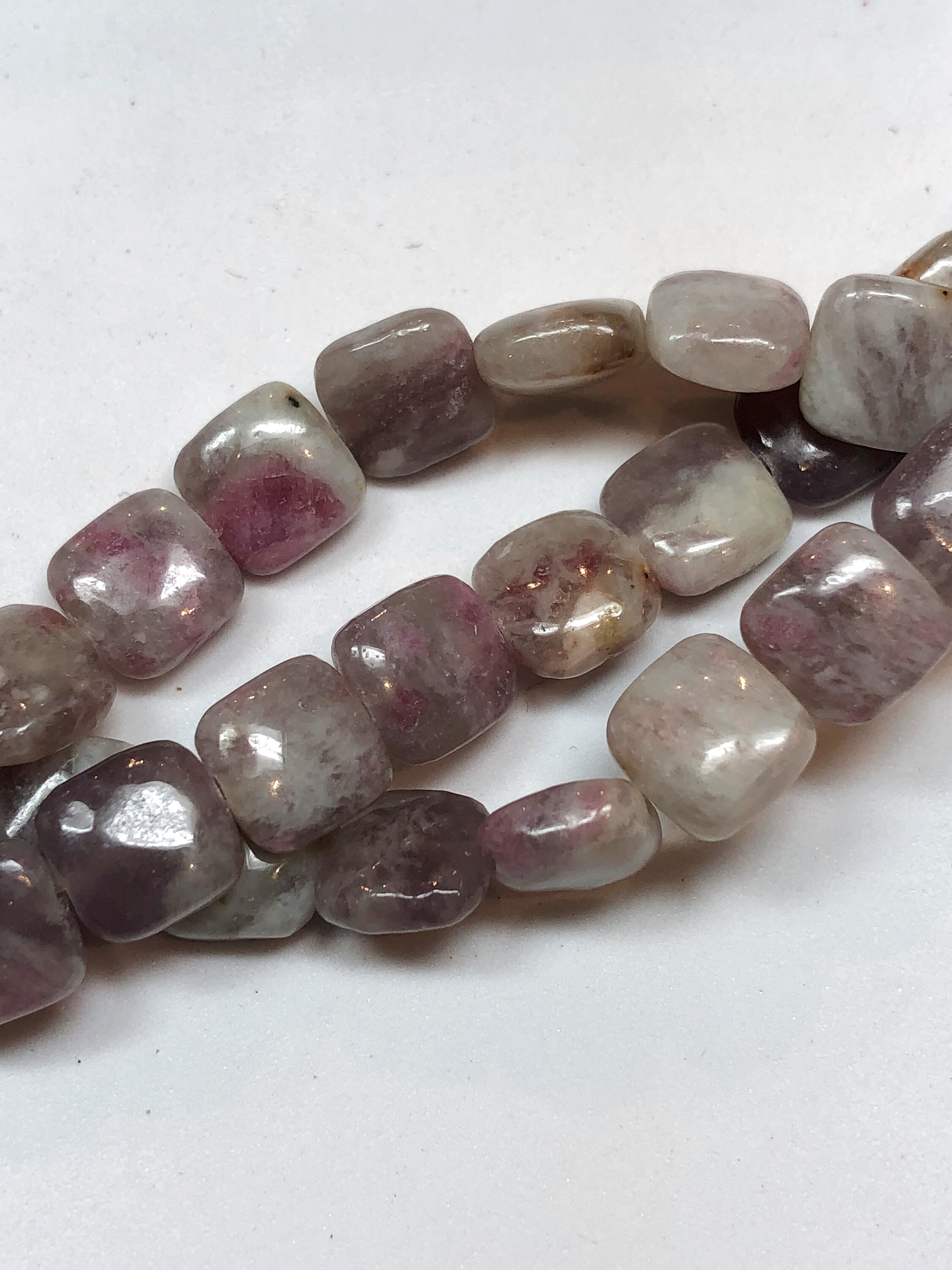 Natural Lilac Stone lavender Stone Gemstone Beads. Full - Etsy