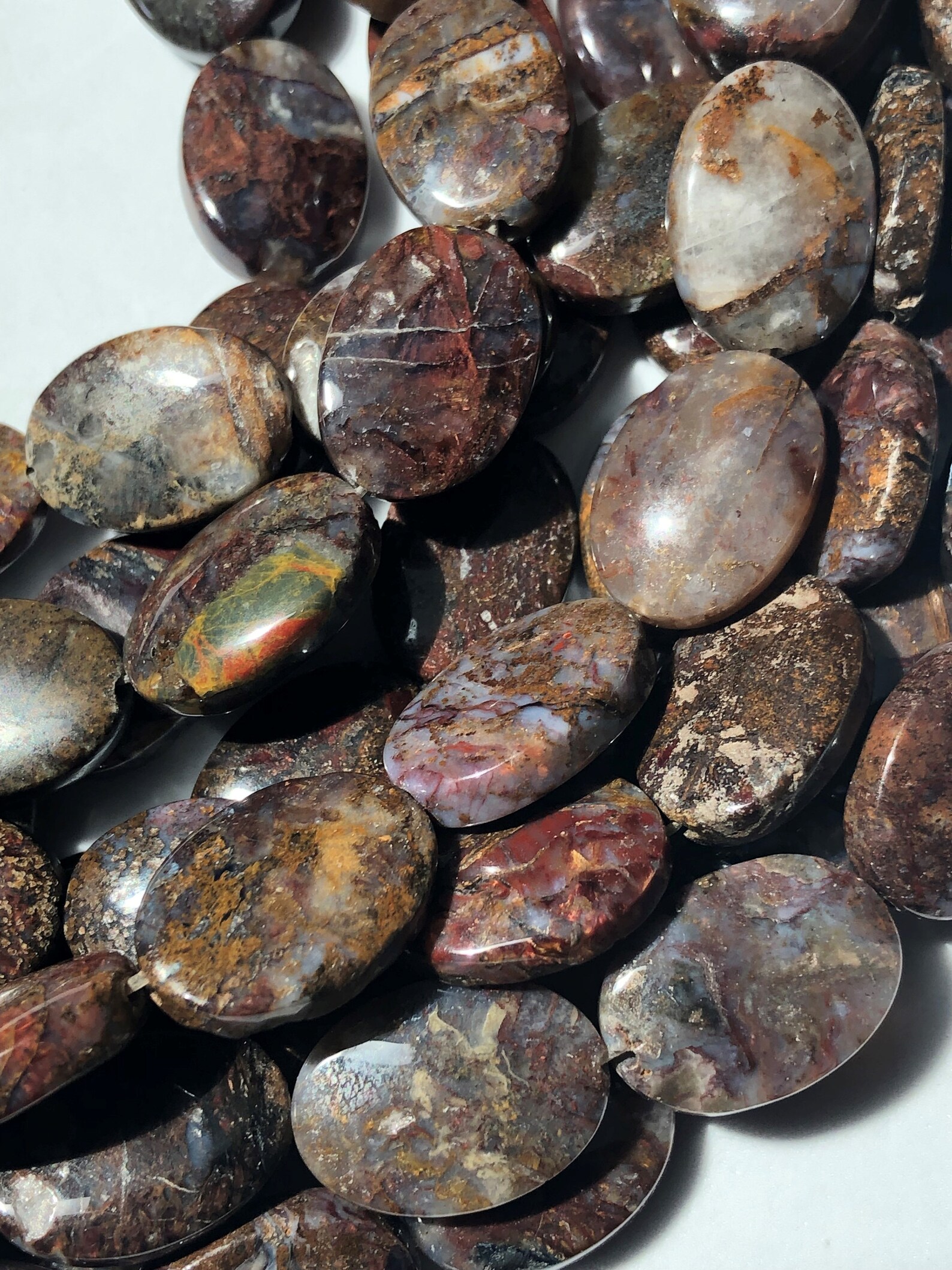 Pietersite Gemstone Beads. Full 15 strand of 13x18mm | Etsy