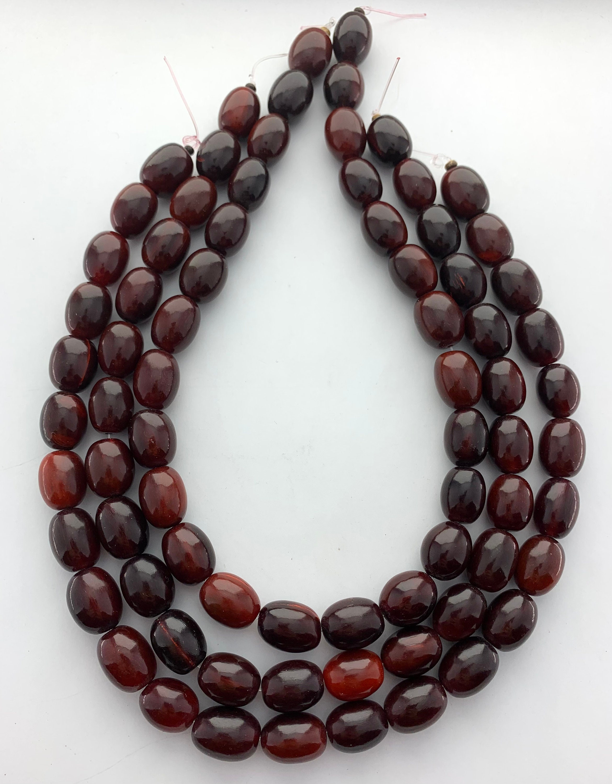 16 Strand of Red Horn Beads. Carabao Horn Beads Hand - Etsy