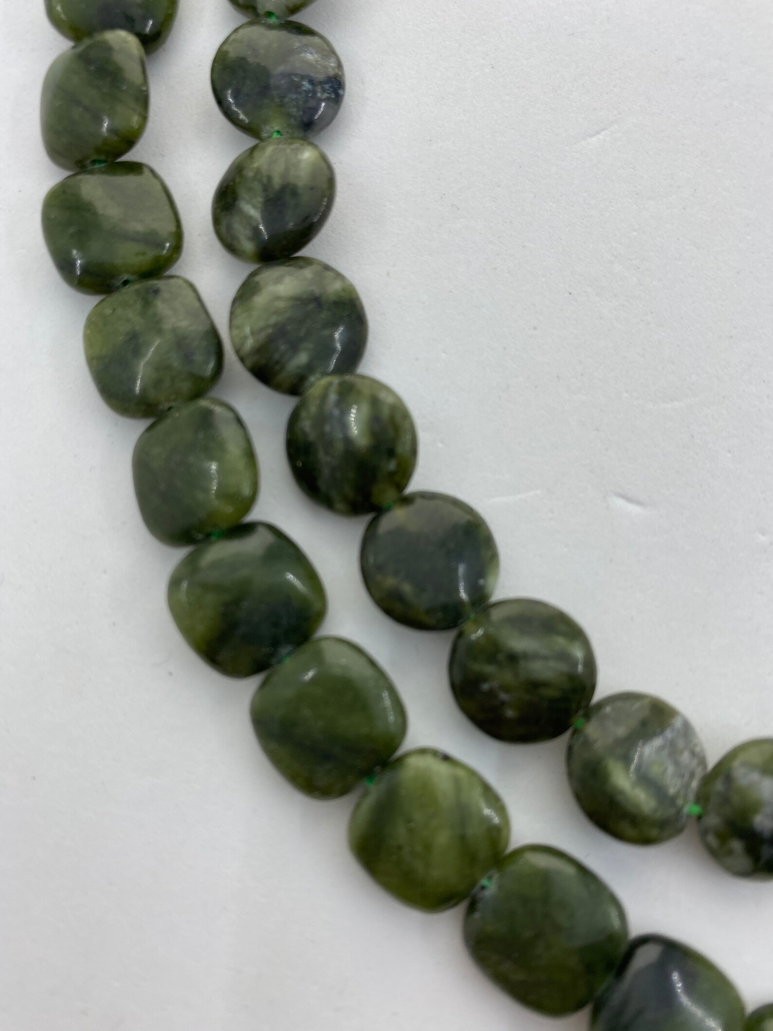 Chinese Jade Gemstone Beads, Available in 12mm Coin and 12mm Square. 15 ...