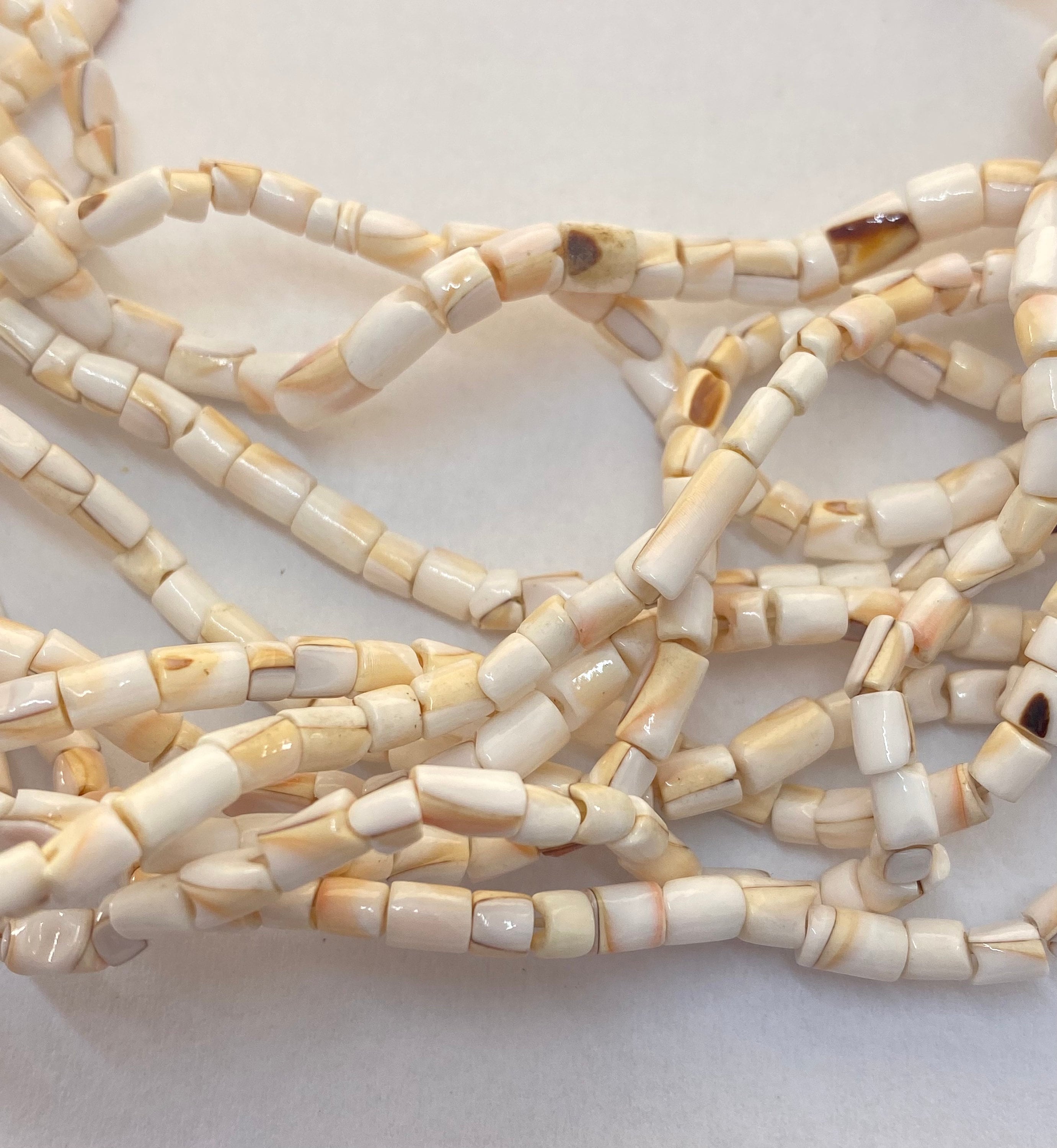 Pink Mosaic Luanos Shell Heishi Beads. 24 Strands of - Etsy