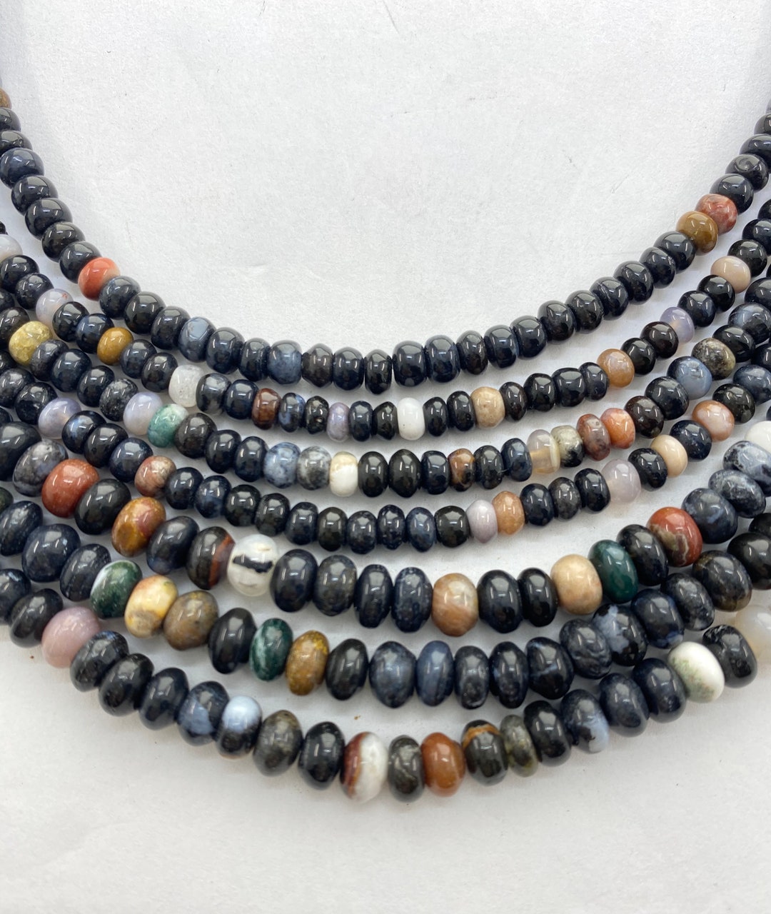 4mm and 6mm Rondelle Montana Agate Gemstone Beads. Found in Yellowstone ...