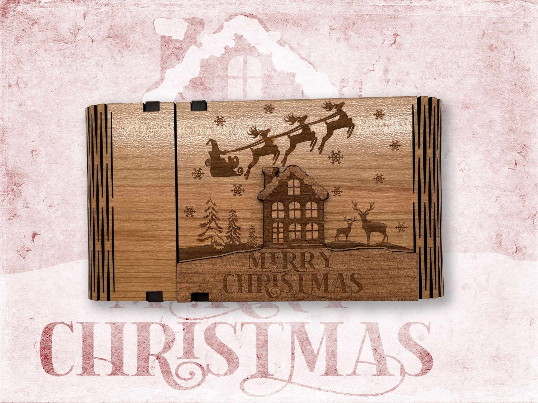 Merry Christmas nativity Scene Gift Card Holder - Etsy