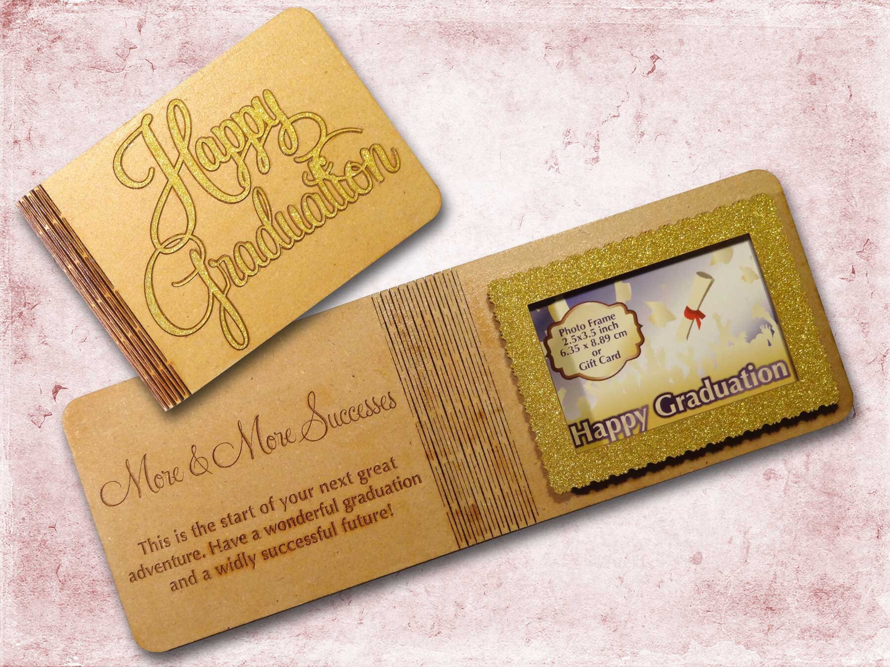 Happy Father's Day Gift Card/ Picture holder laser cutting and engraving