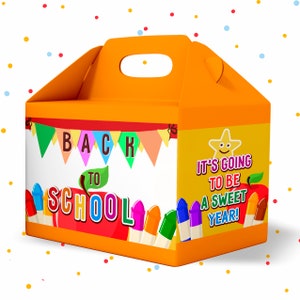 Back to School Gift Box Labels, Back to School Labels, Back to School ...